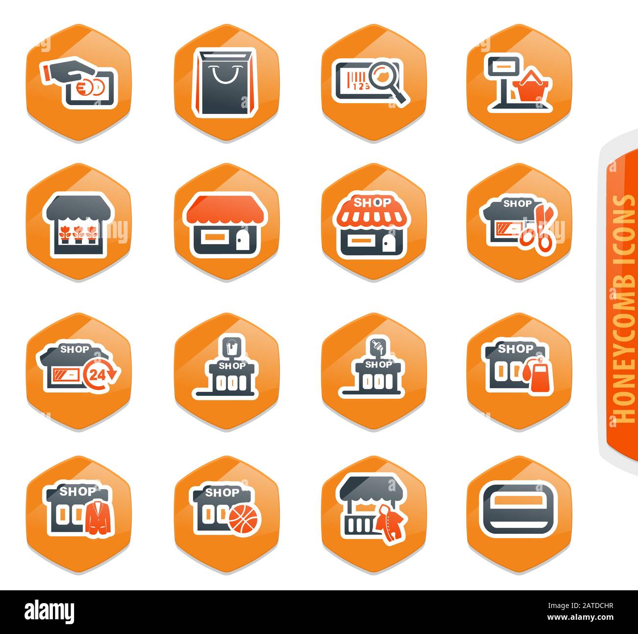 Shop icons set Stock Vector Image & Art - Alamy