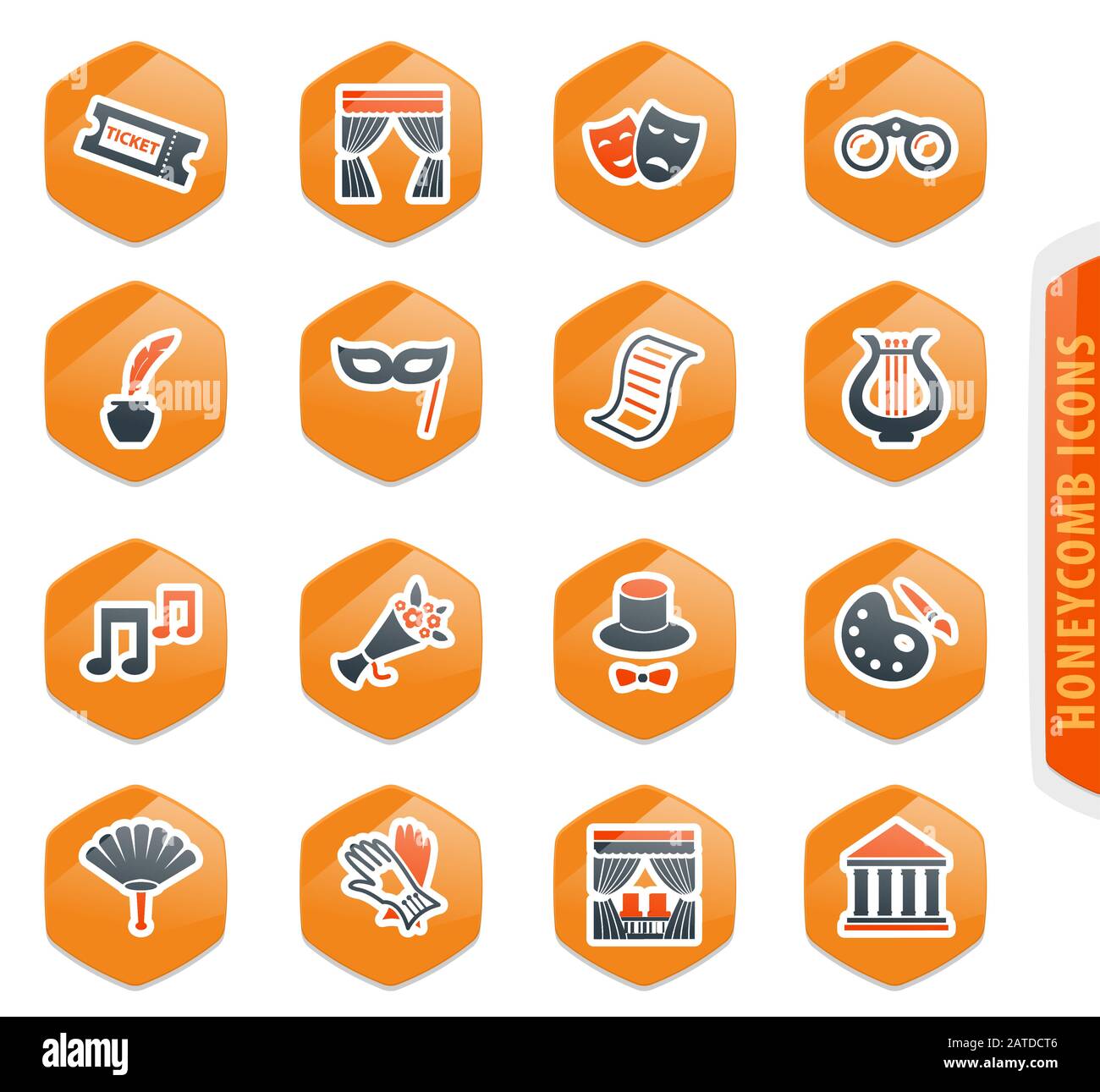 Theater icons set Stock Vector Image & Art - Alamy