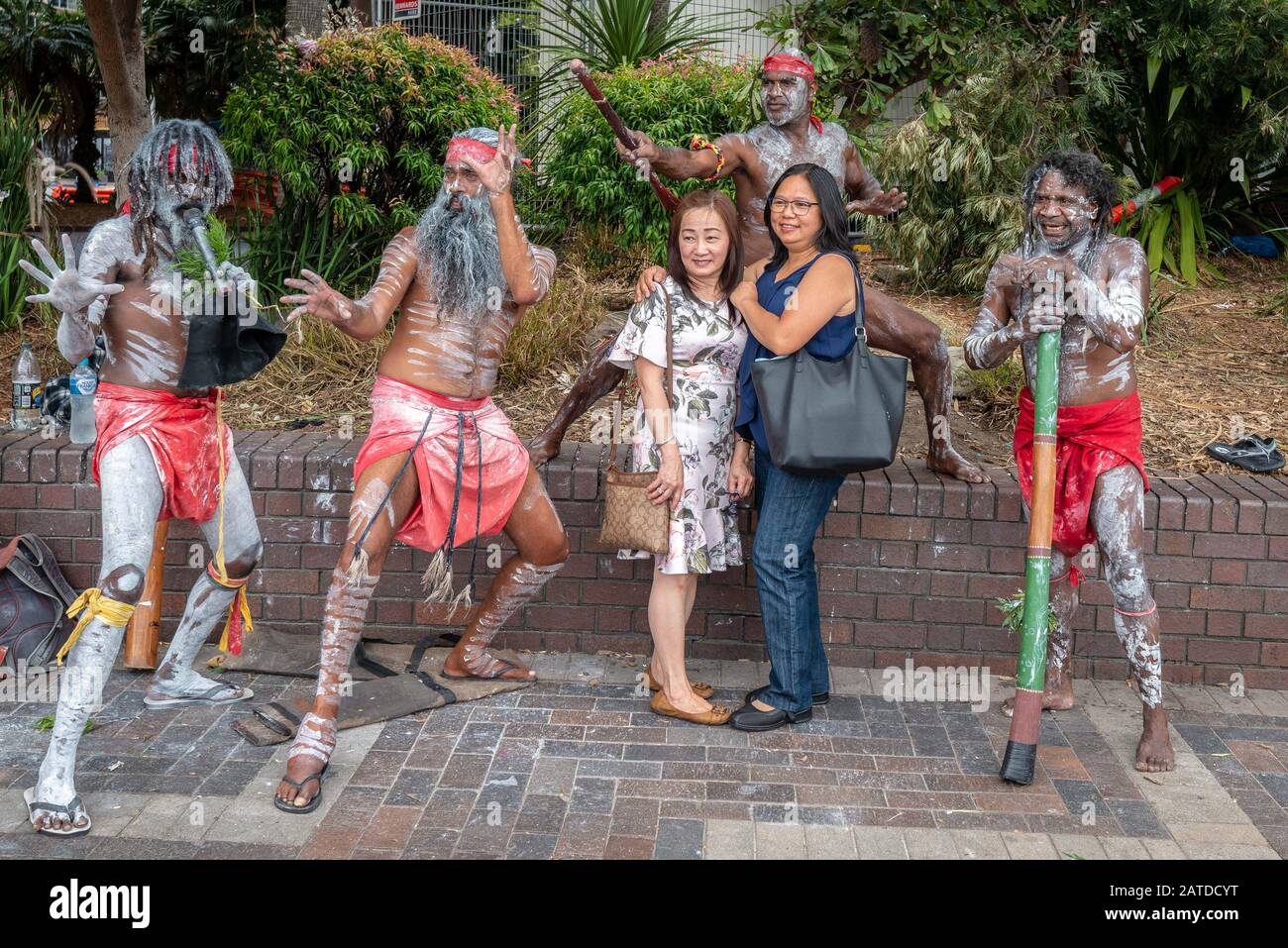 Sydney, NSW, Australia January 5, 2019: Aboriginal performers showcase ...