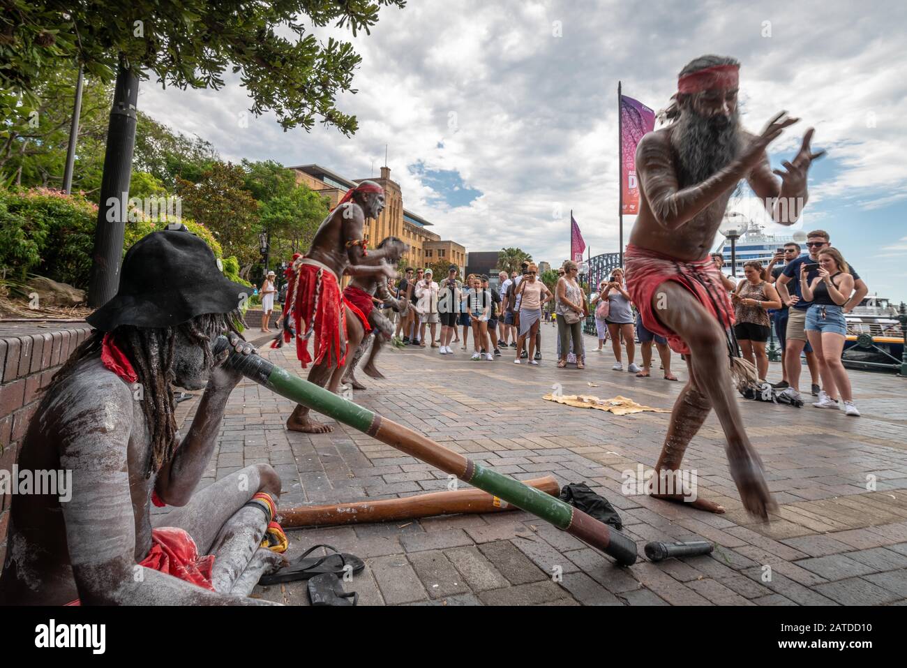 Sydney, NSW, Australia January 5, 2019: Aboriginal performers showcase ...