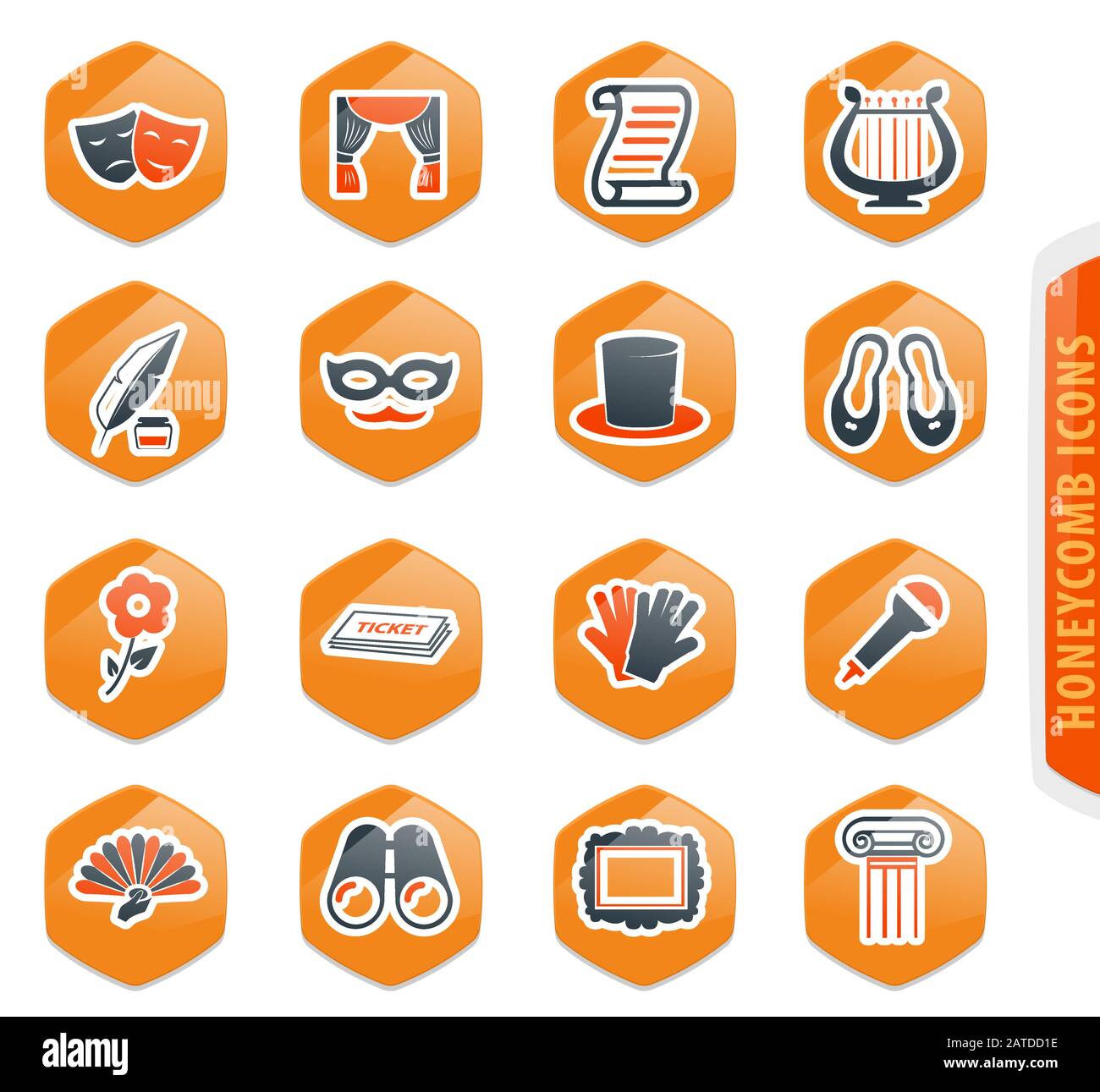 Theater icons set Stock Vector Image & Art - Alamy