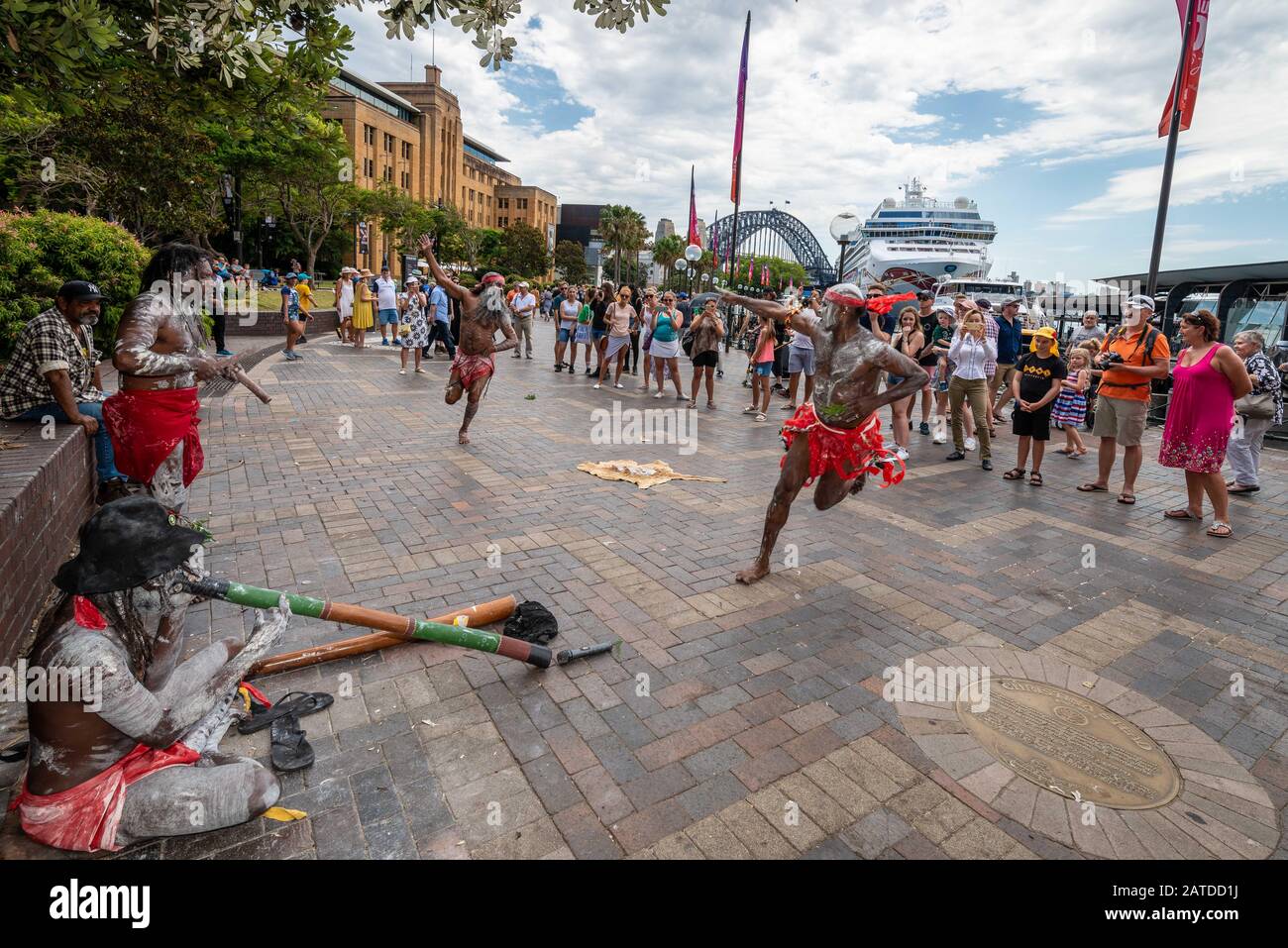 Sydney, NSW, Australia January 5, 2019: Aboriginal performers showcase ...