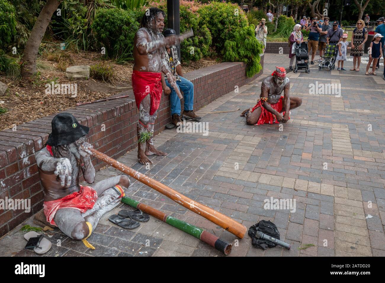Sydney, NSW, Australia January 5, 2019: Aboriginal performers showcase ...