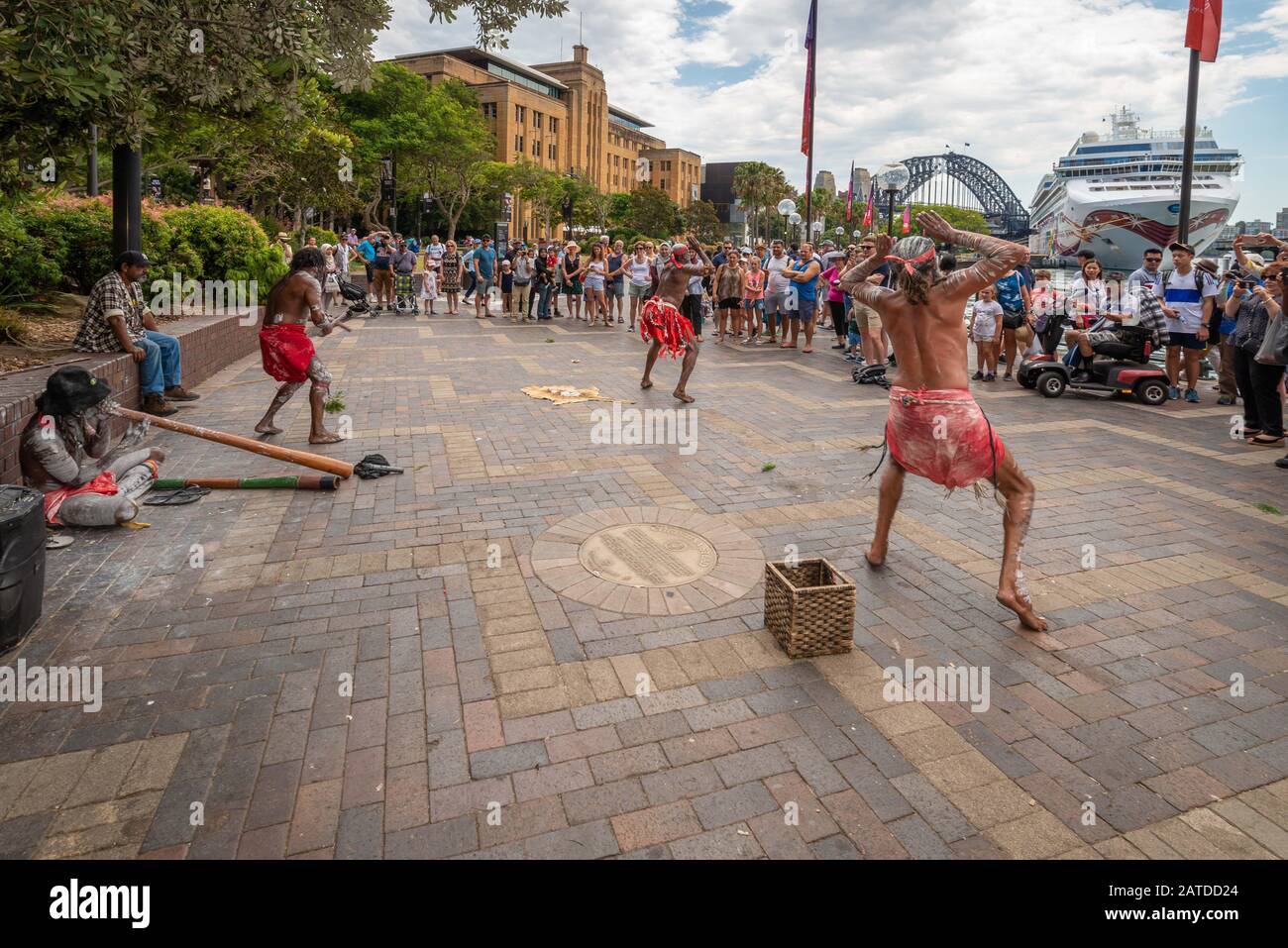 Sydney, NSW, Australia January 5, 2019: Aboriginal performers showcase ...