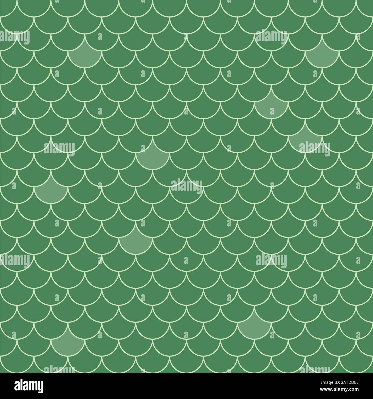 Fish scales seamless pattern. Repeating geometric background in green ...