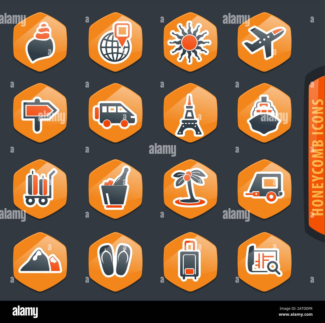 Travel icons set Stock Vector Image & Art - Alamy