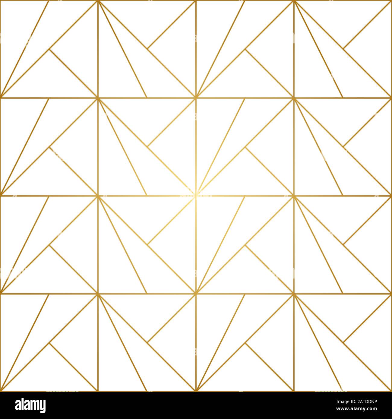 Seamless geometric pattern with golden lines on white background ...