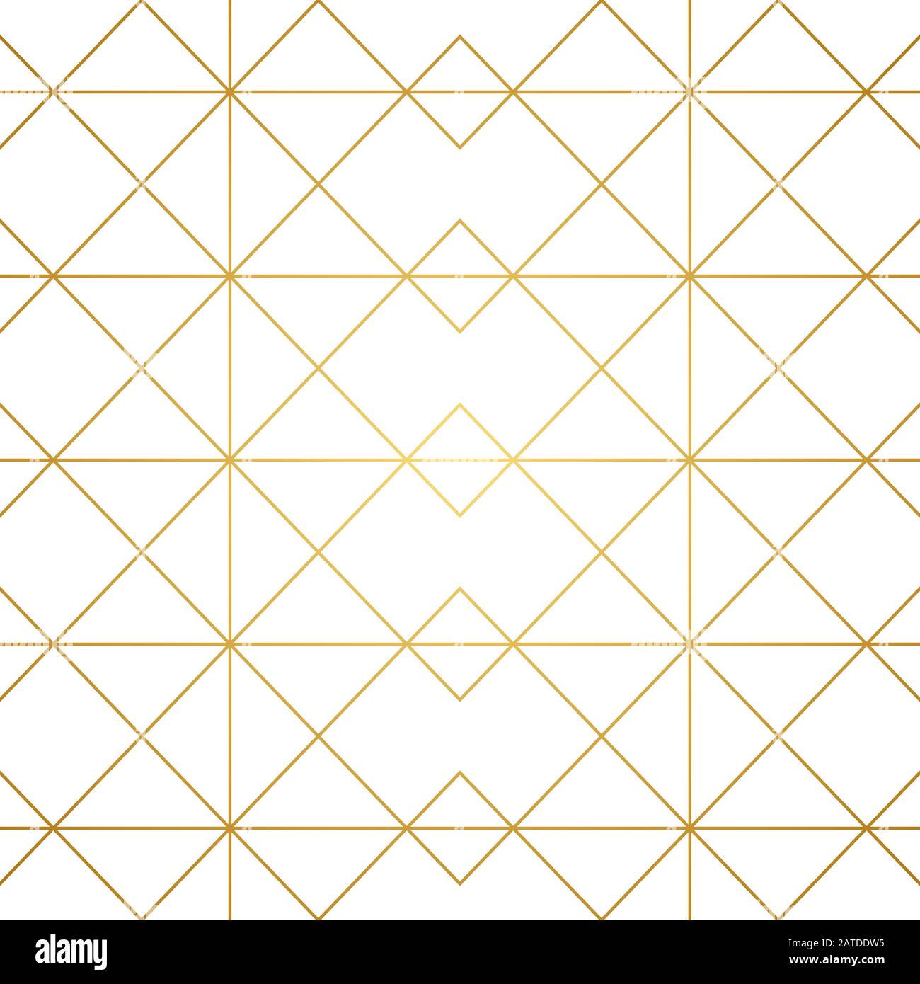 Seamless geometric pattern. Golden lines on white background. Texture ...