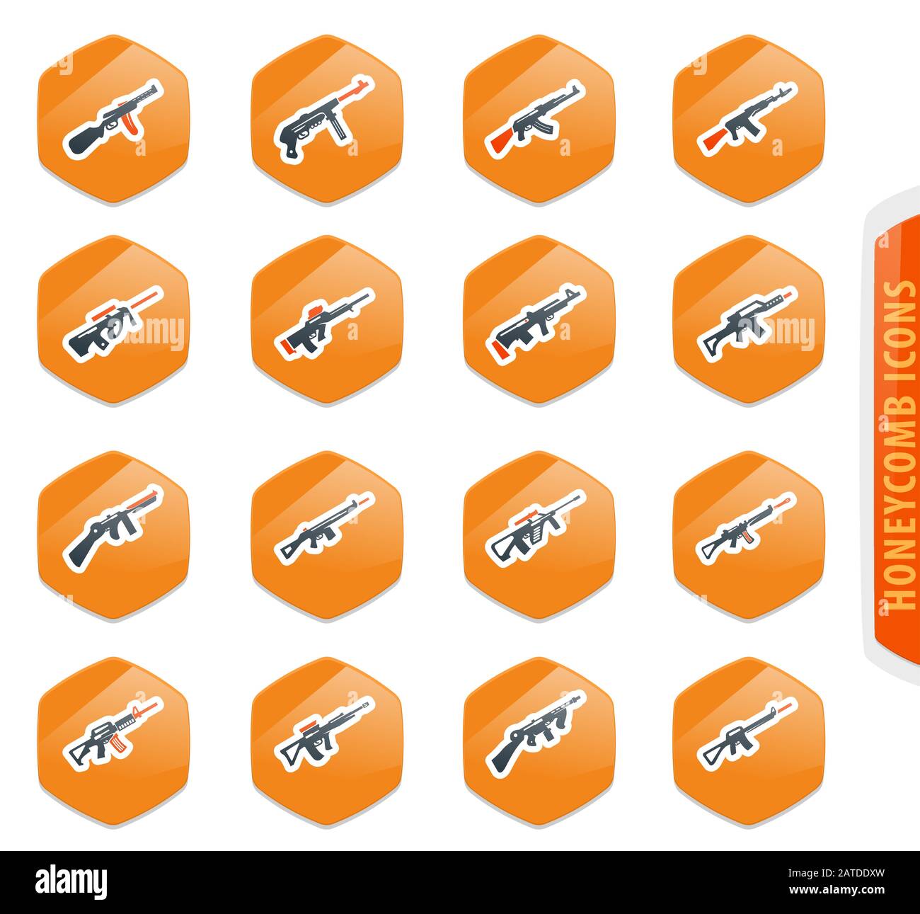 Set of hand weapons Stock Vector Image & Art - Alamy