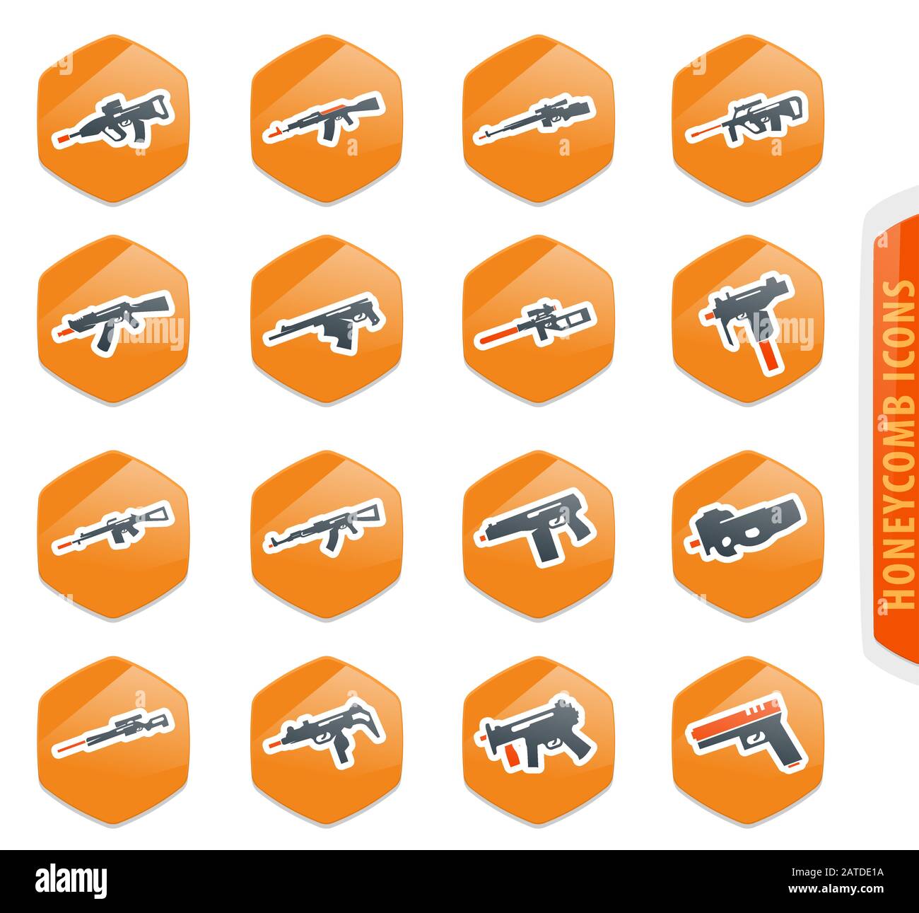 Set of hand weapons Stock Vector Image & Art - Alamy