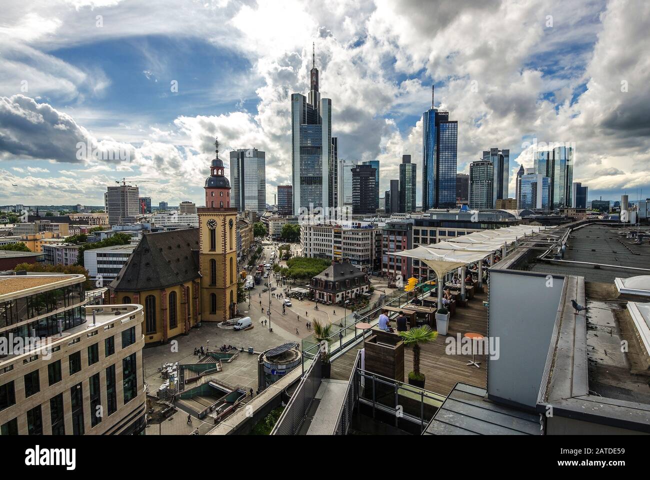The römerberg frankfurt aerial hi-res stock photography and images - Alamy