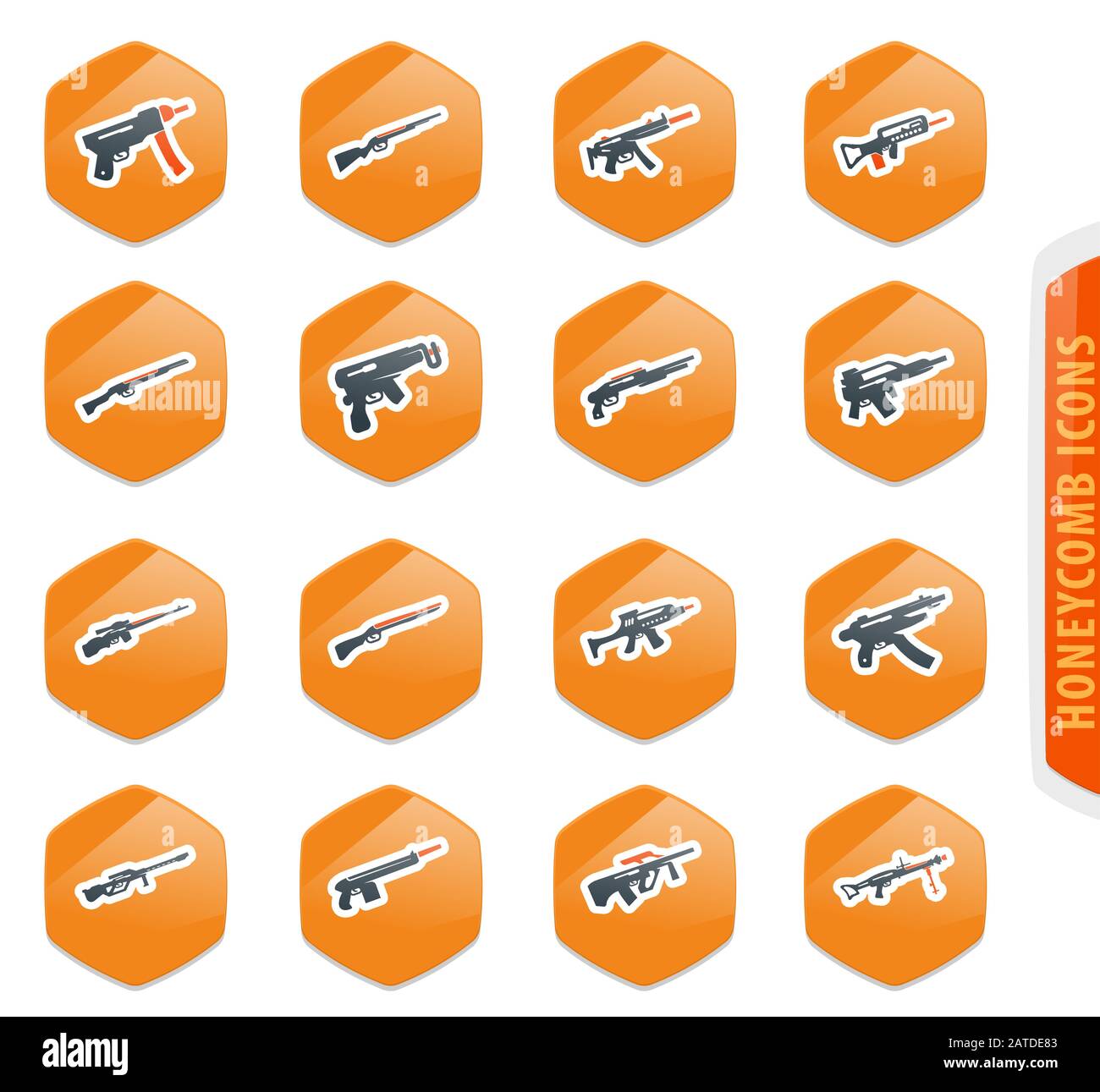 Set of hand weapons Stock Vector Image & Art - Alamy