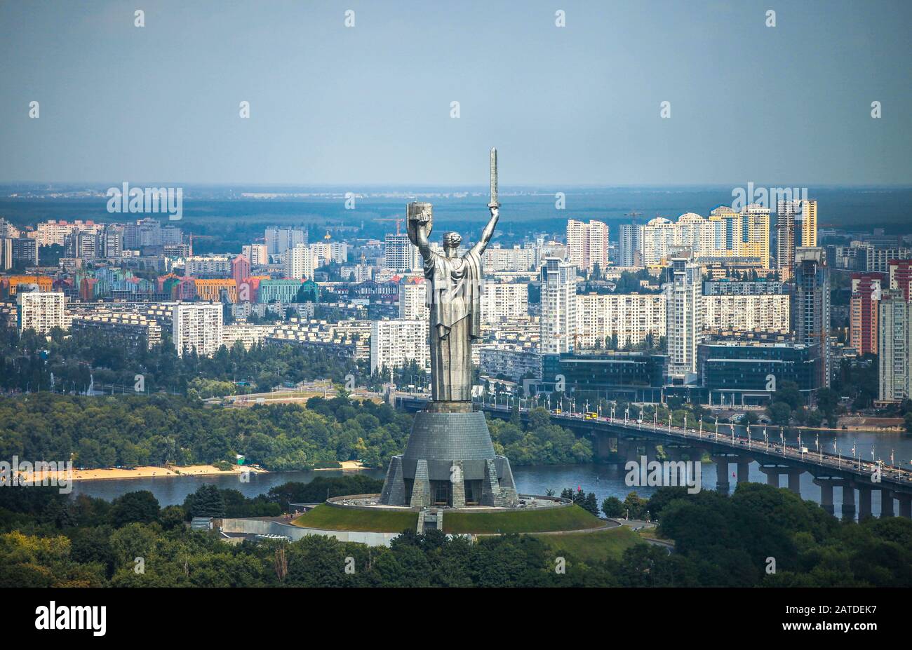 Mother Motherland, panorama, Kiev, Ukraine Stock Photo - Alamy