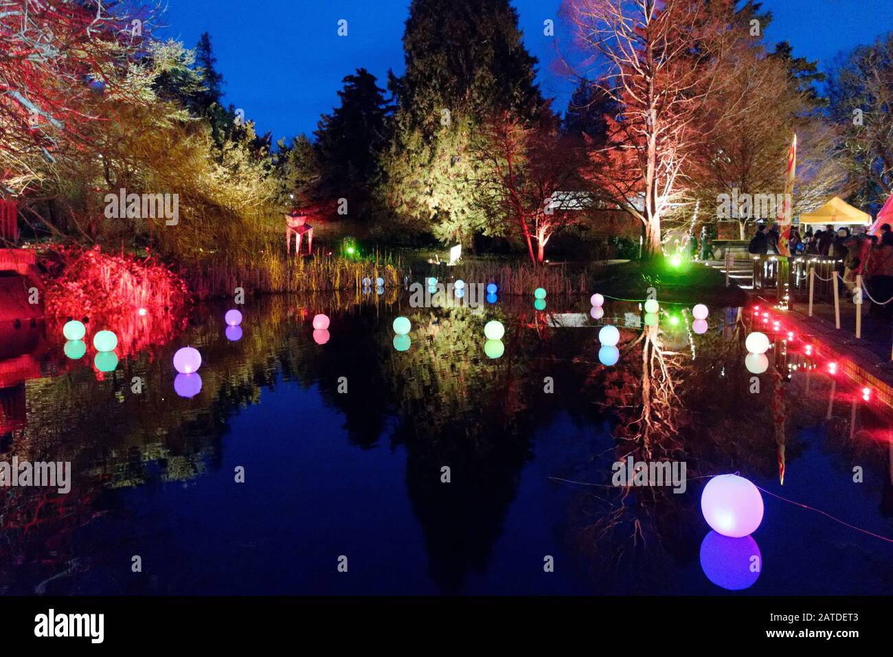 Illuminated balloons at the Chinese New Year Celebrations at the Perth ...