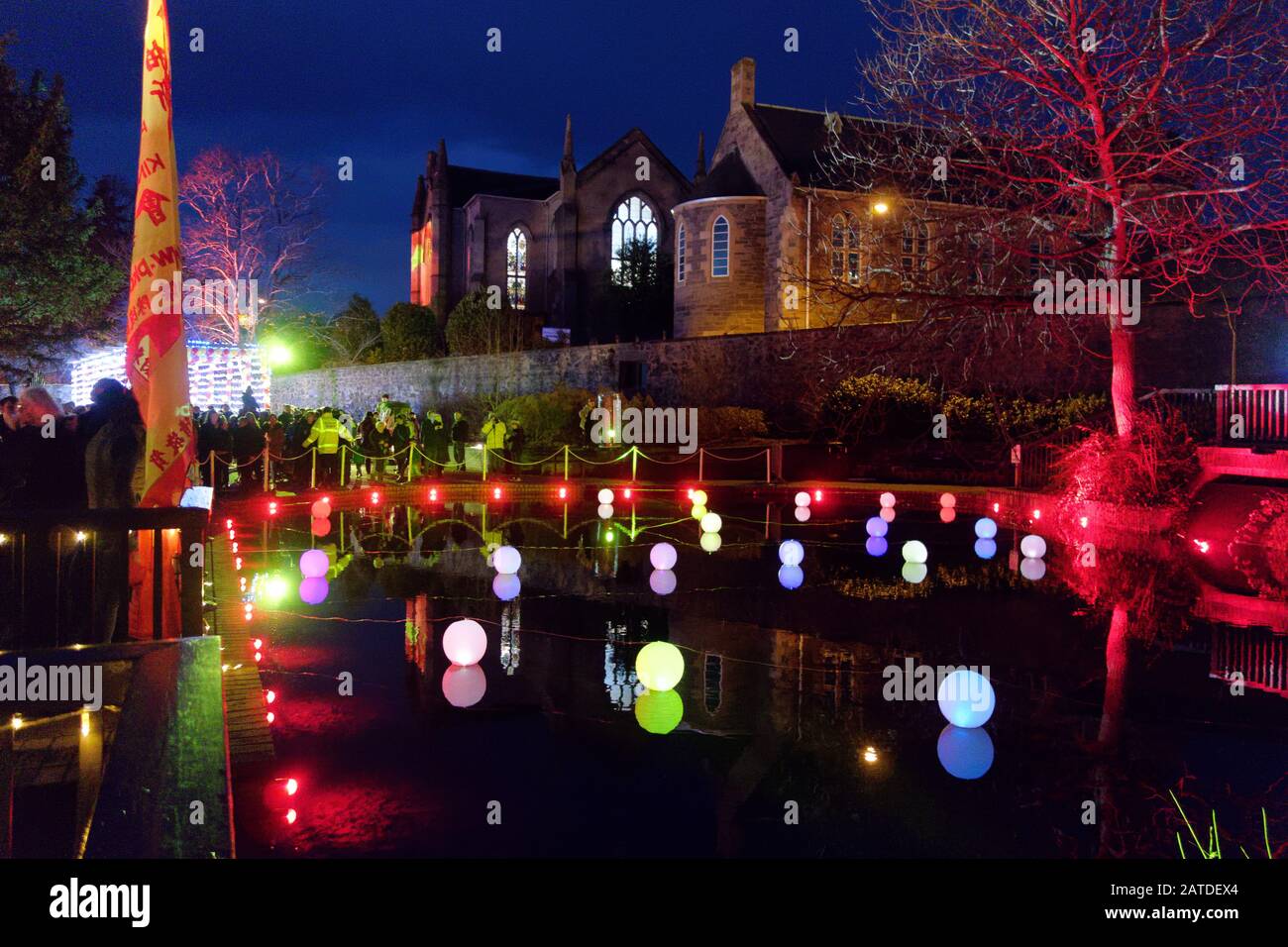Illuminated balloons at the Chinese New Year Celebrations at the Perth ...