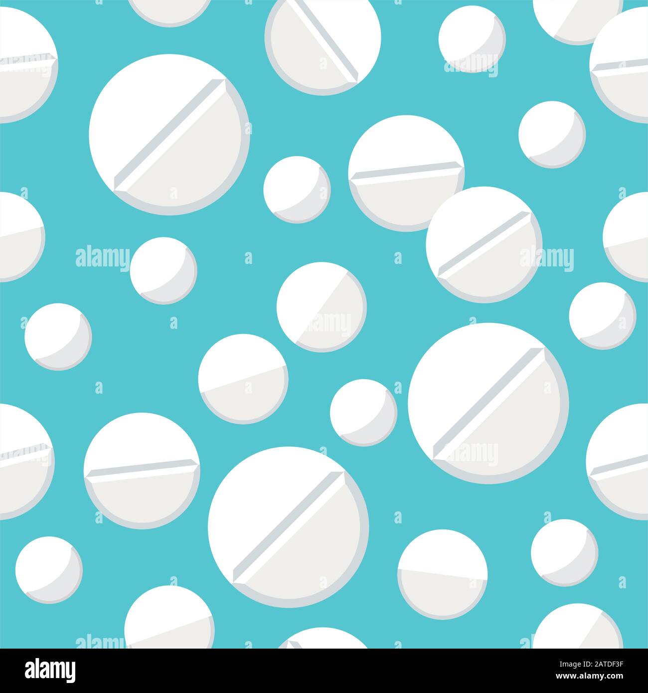 Pharmacology seamless pattern. Medical pills continuous wrapping ...