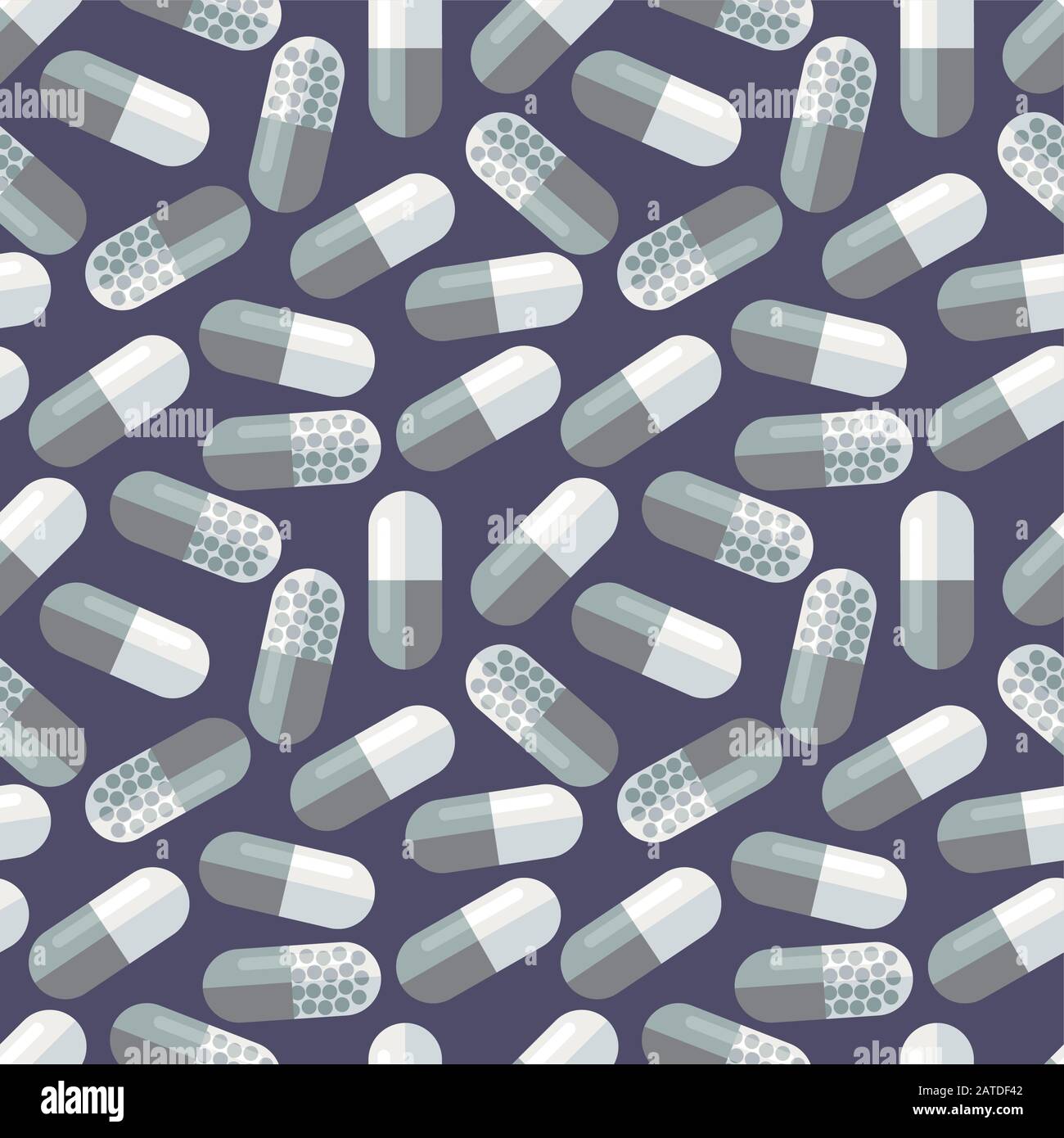 Pharmacology seamless pattern. Medical pills continuous wrapping ...