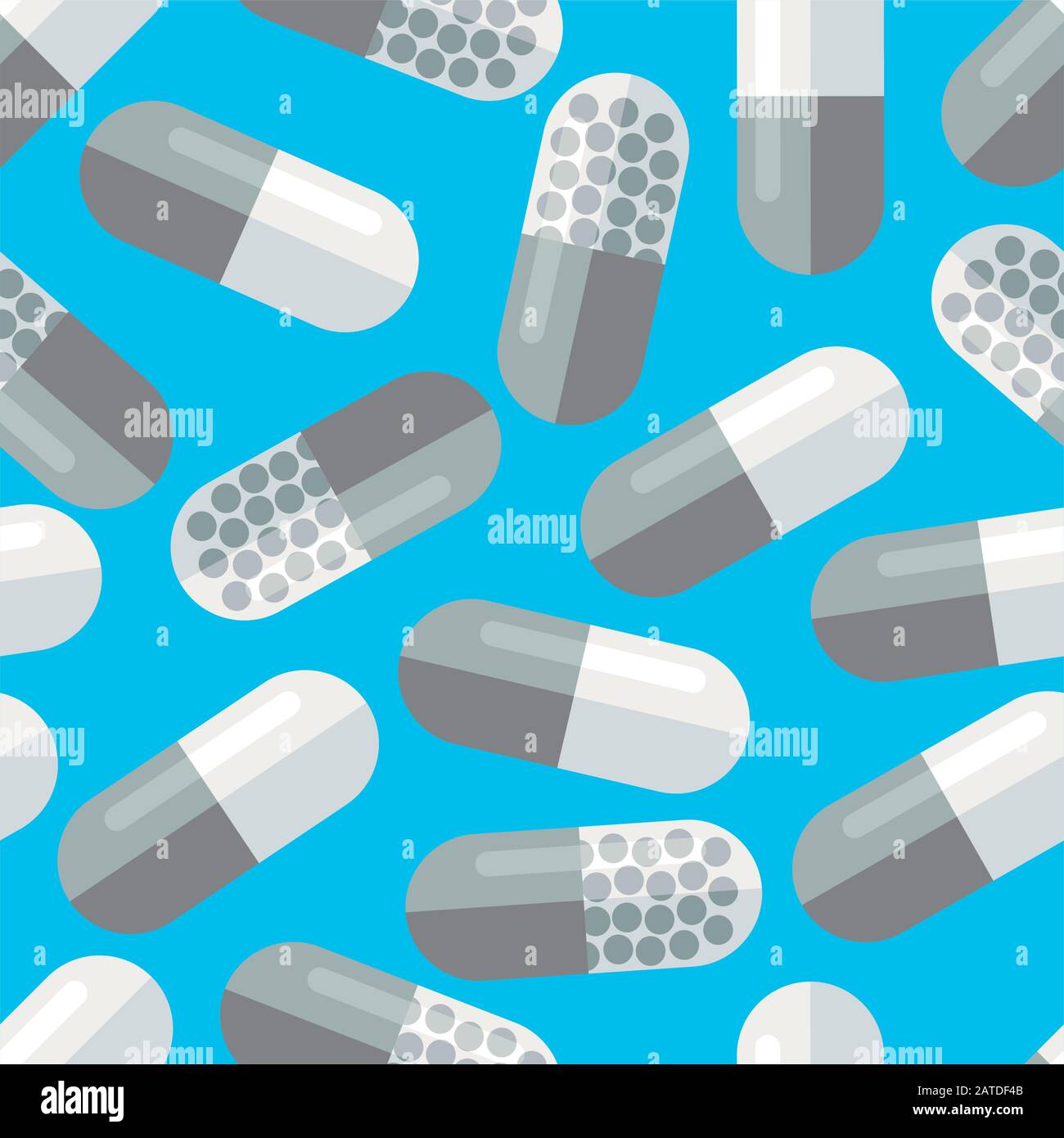 Medical pills seamless pattern. Stylized medication tablets texture ...
