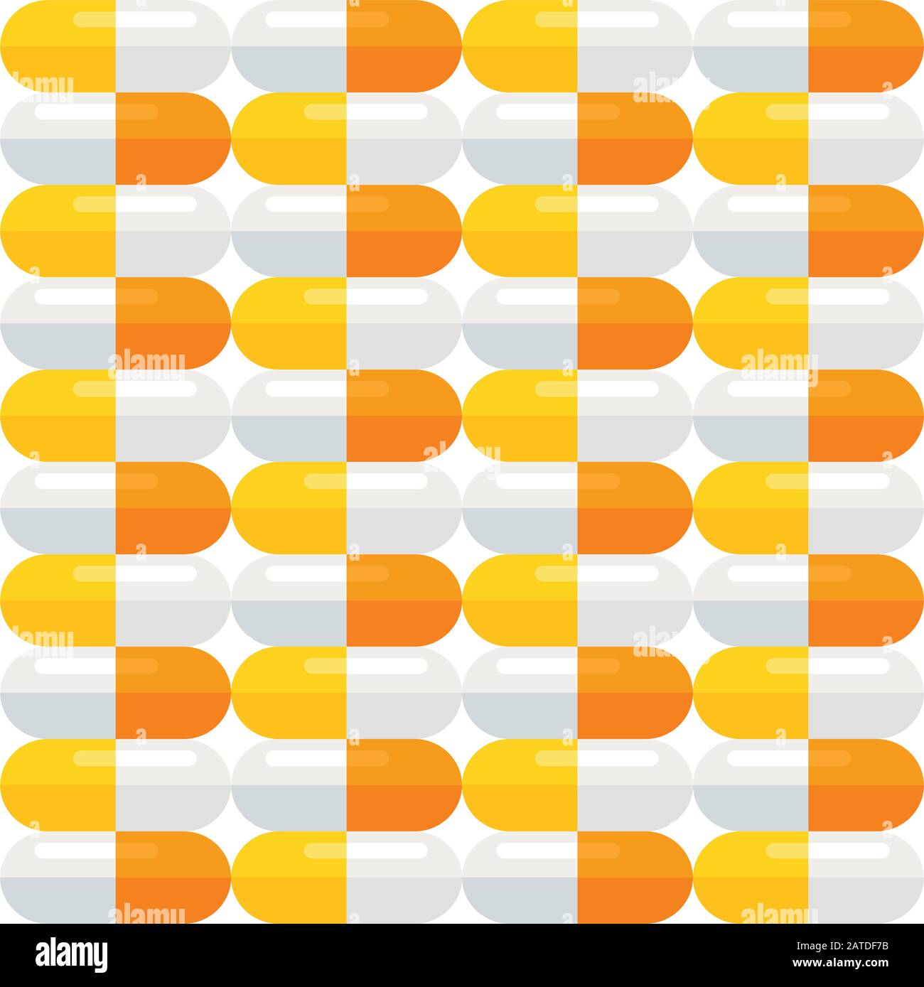 Pharmacology seamless pattern. Medical pills continuous wrapping ...