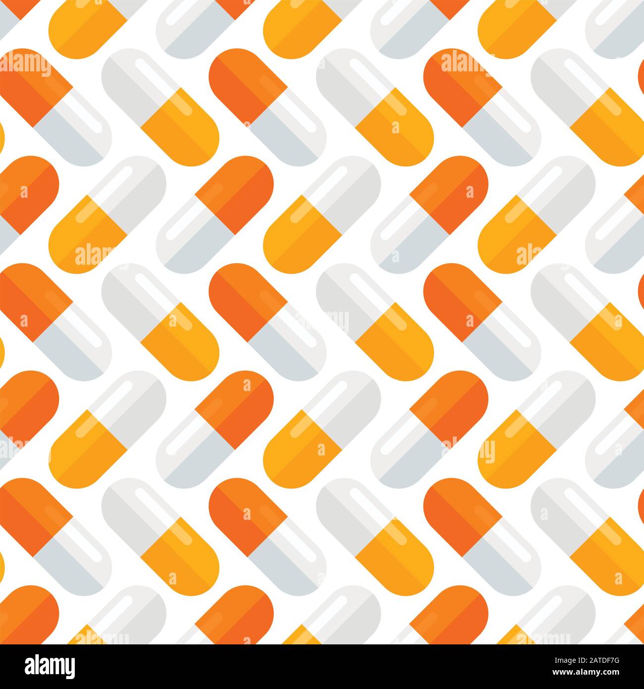 Pharmacology seamless pattern. Medical pills continuous wrapping ...