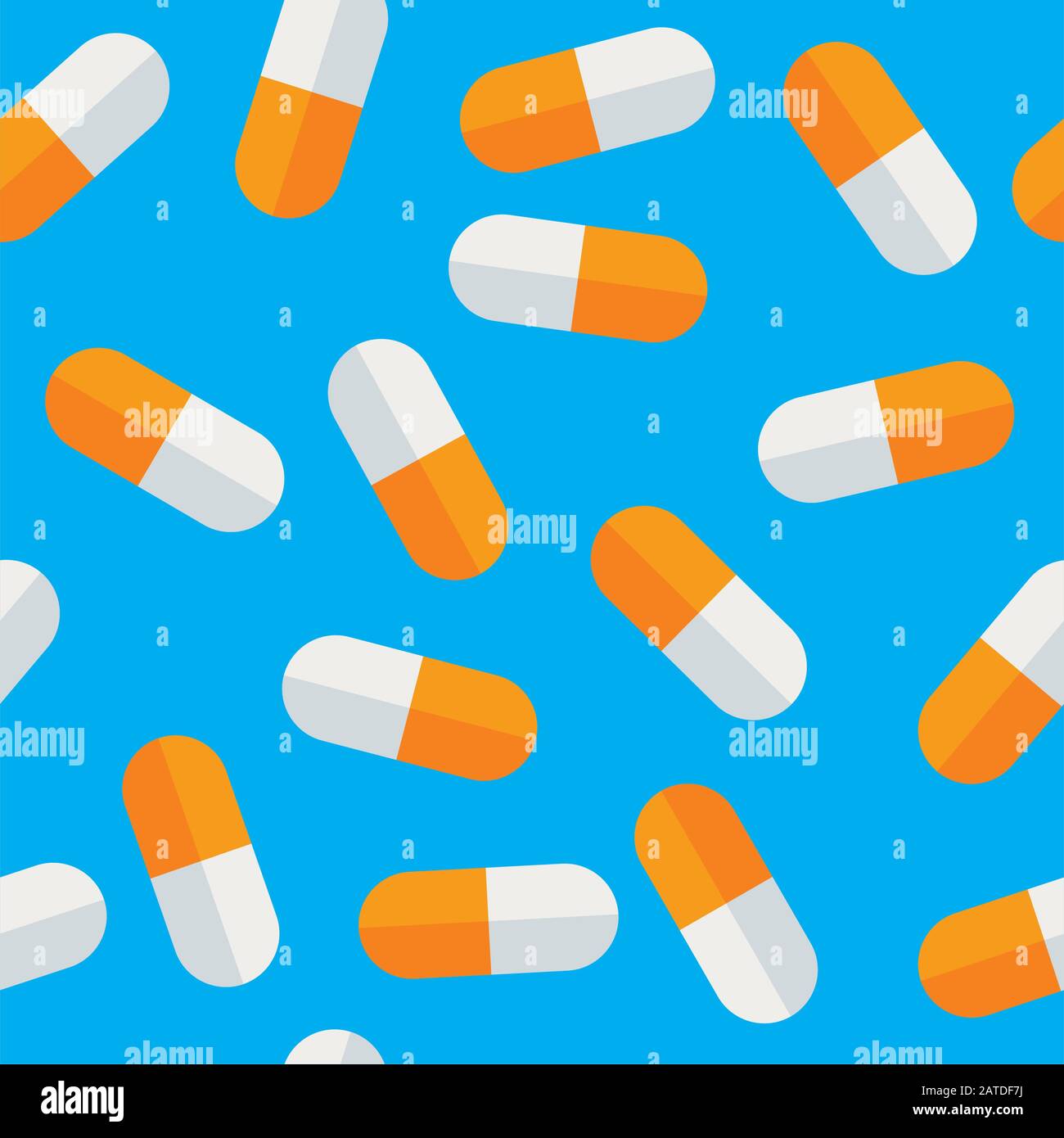 Pharmacology seamless pattern. Medical pills continuous wrapping ...