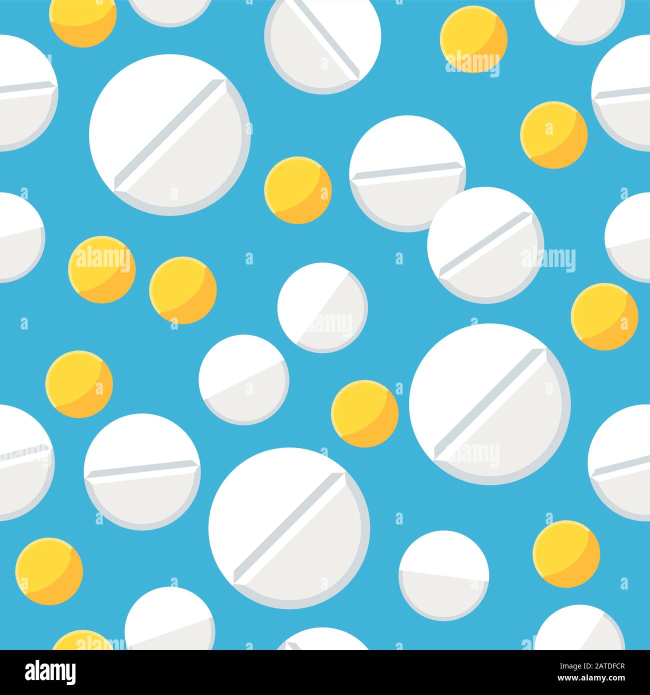 Medical pills seamless pattern. Stylized medication tablets texture ...