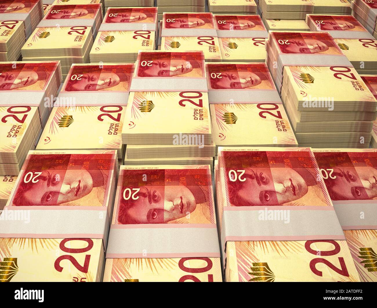 ILS. Israeli new shekels. The money of Israel. Business background ...