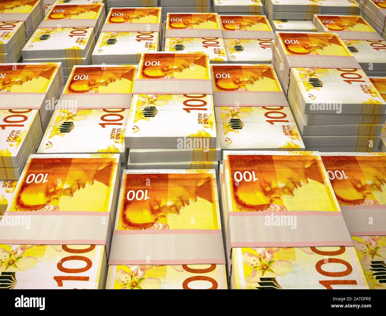 ILS. Israeli new shekels. The money of Israel. Business background ...