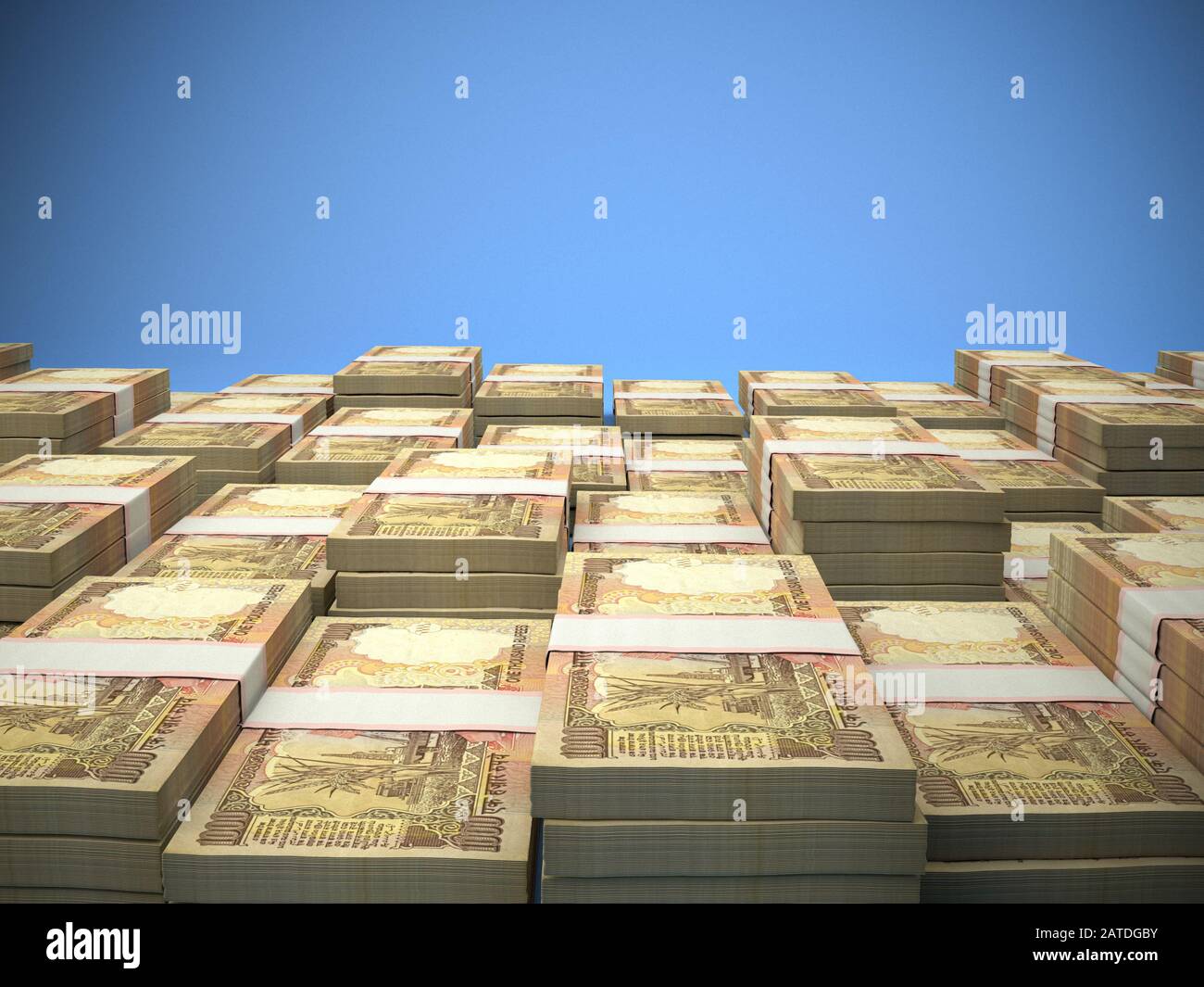 INR. Indian currency. Money of India business background. Indian Rupees ...