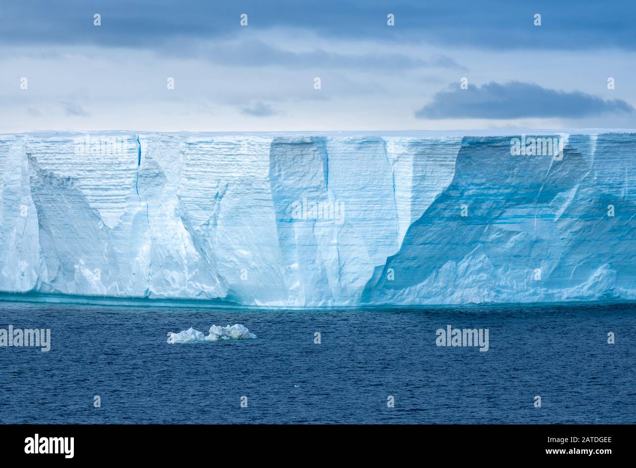 Navigating among enormous icebergs, including the largest ever B-15 ...