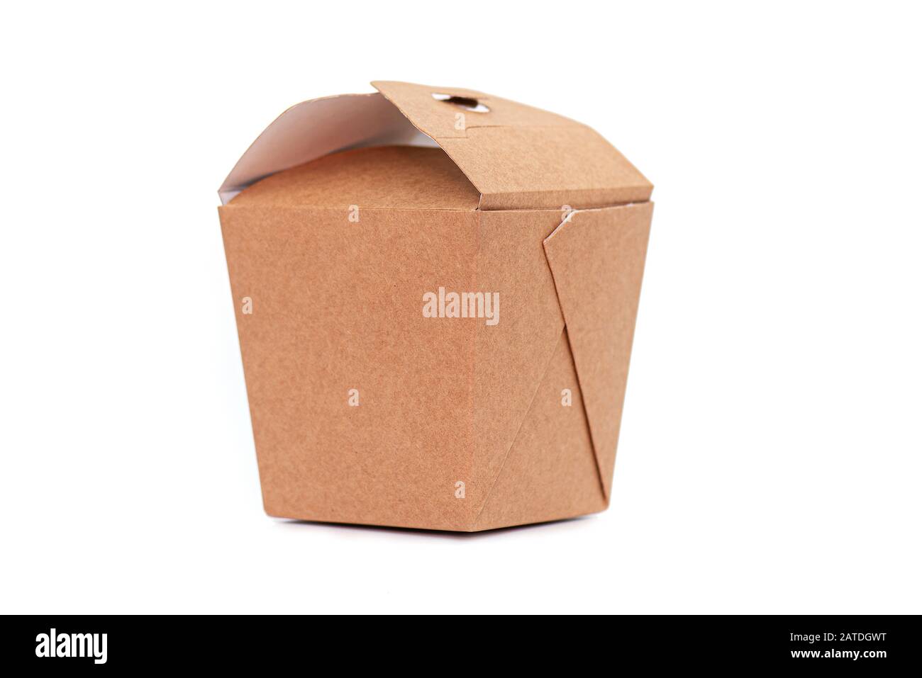 Paper Box, empty paper Container isolated on white Background Stock ...