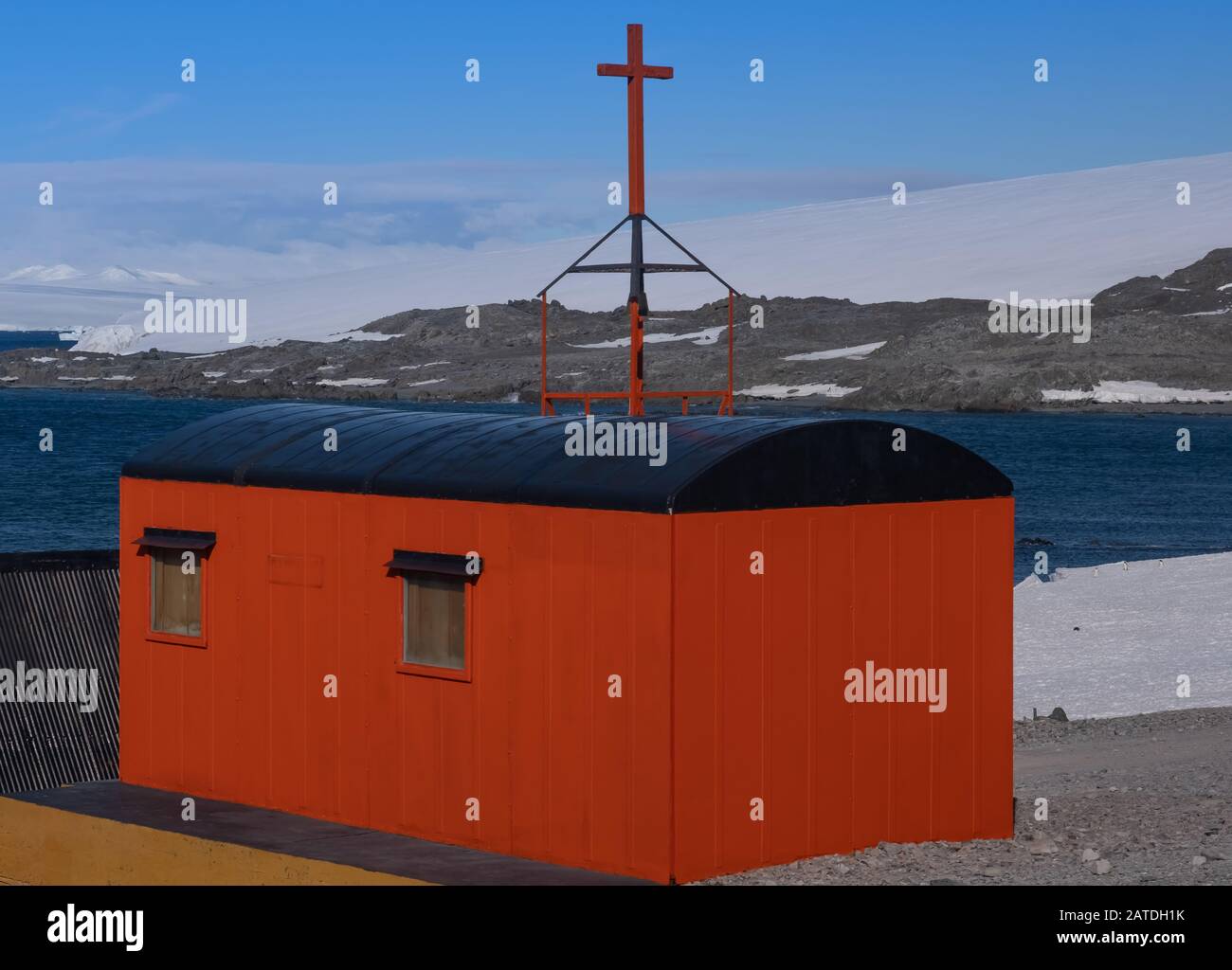 Argentine antarctic base and scientific research station hi-res stock ...