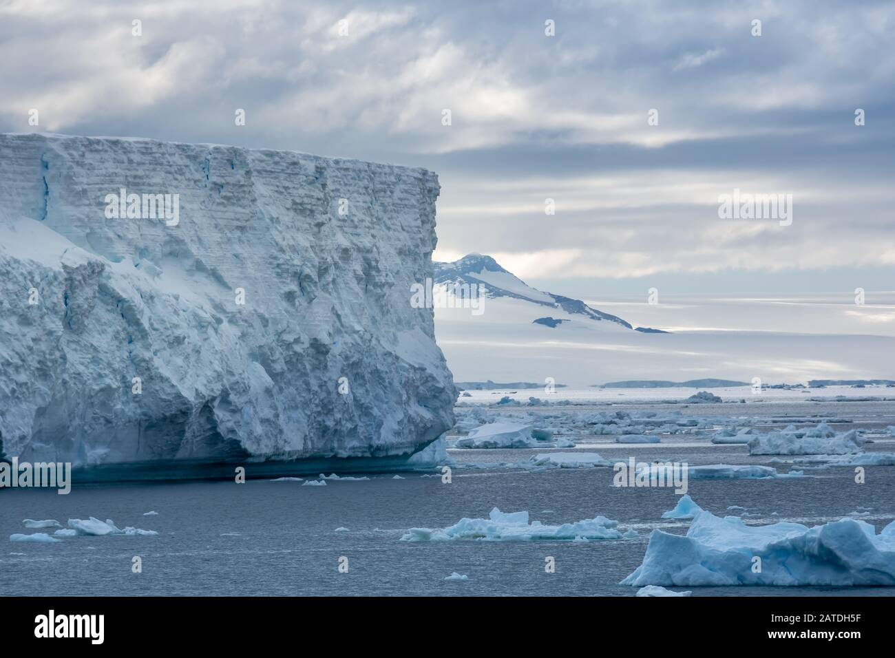 Navigating among enormous icebergs, including the largest ever B-15 ...