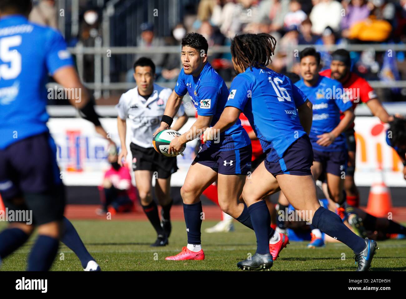 Tokyo, Japan. 2nd Feb, 2020. 松田力也/Rikiya Matsuda (パナソニック) Rugby : Japan ...