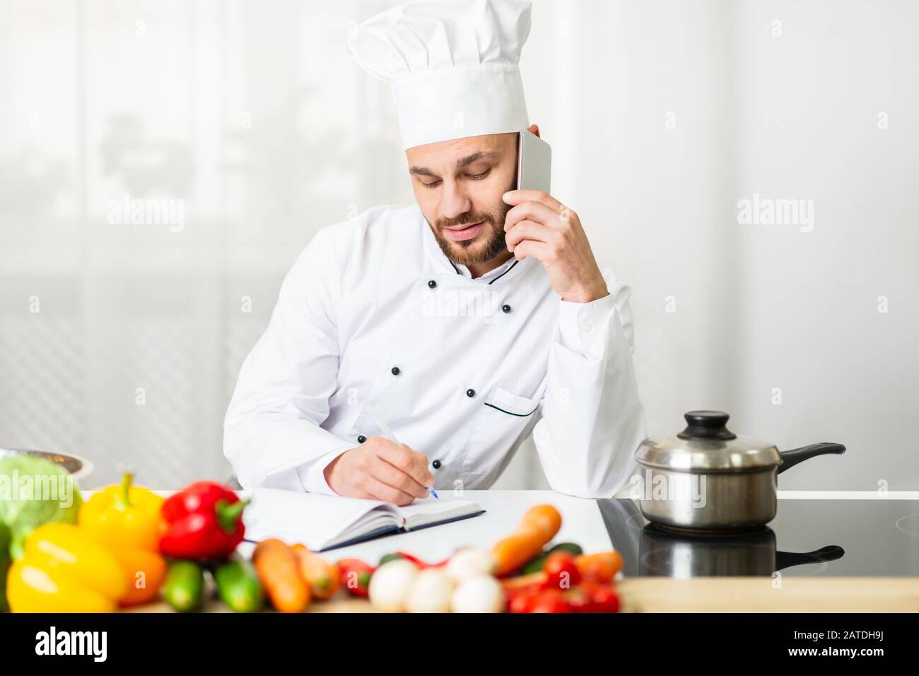 Male receiving order hi-res stock photography and images - Alamy