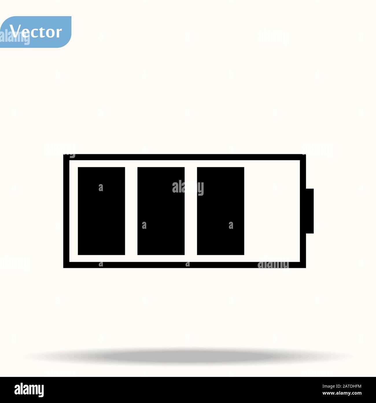 Battery icon Vector Illustration on the white background Stock Vector ...