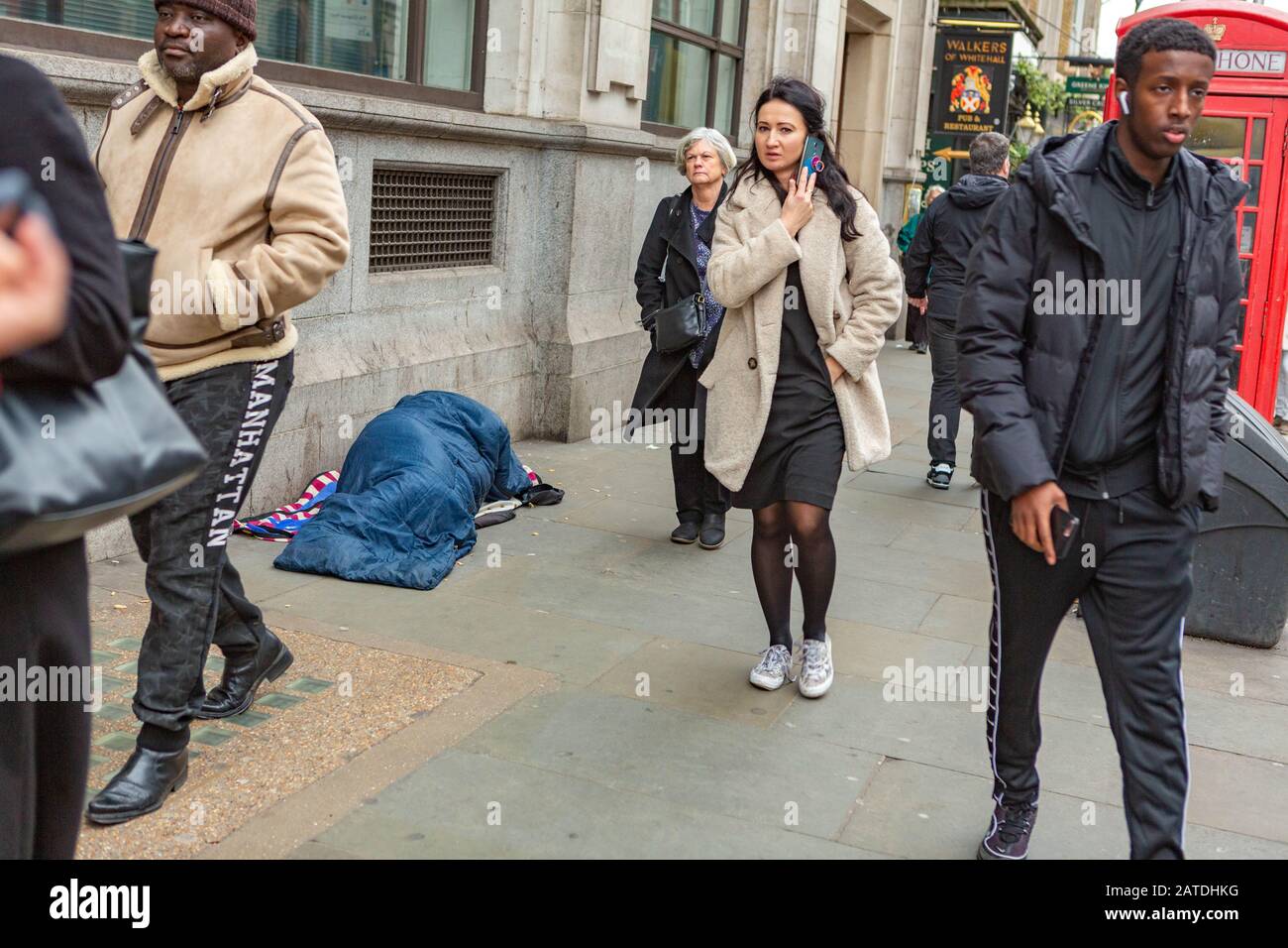 Homeless person uk walking hi-res stock photography and images - Alamy