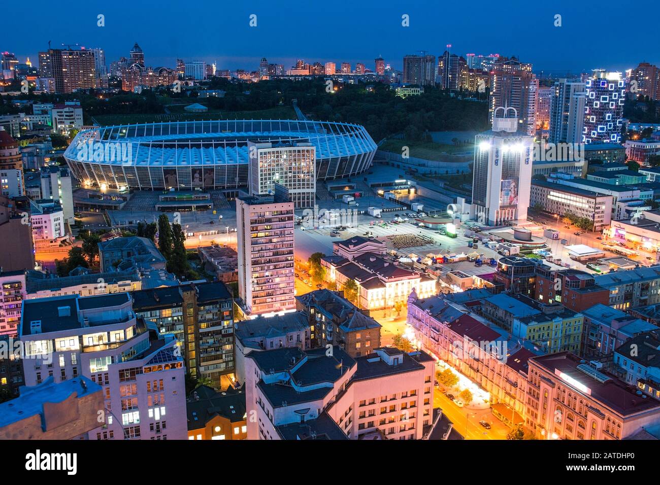 Stadium panoramic view spectators hi-res stock photography and images ...