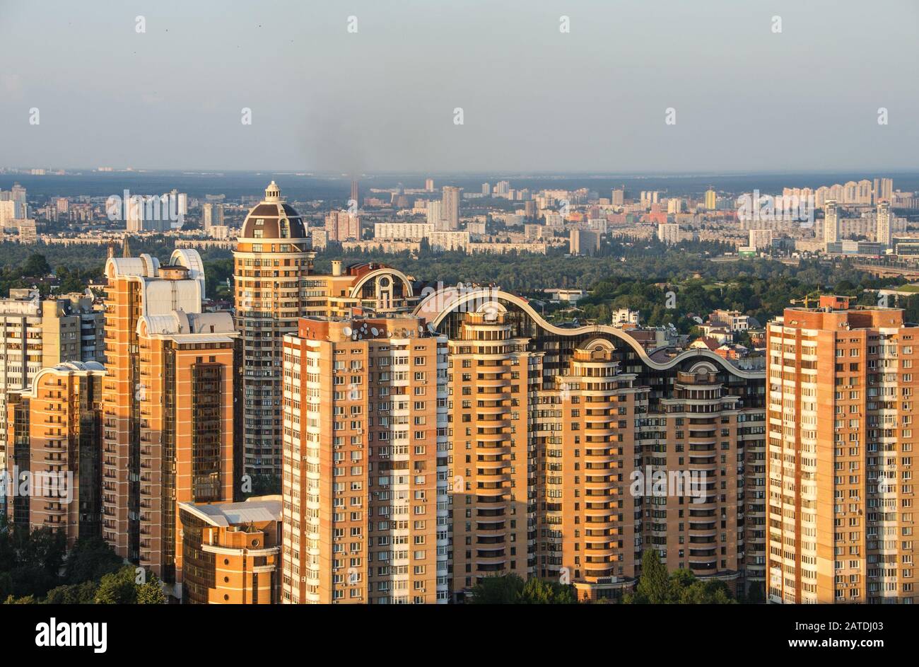 Aerial view, building panorama of Kiev, Ukraine Stock Photo - Alamy