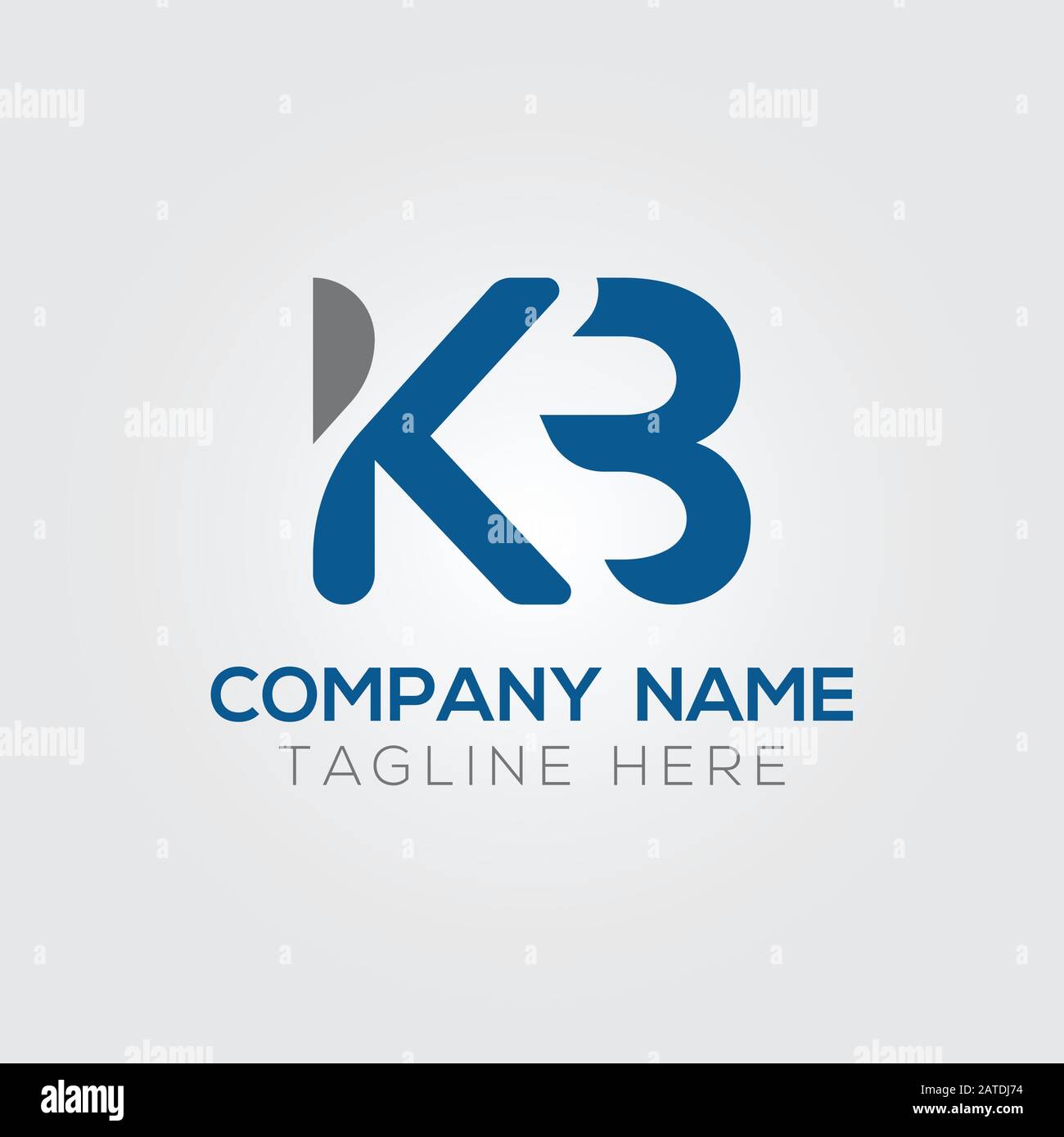 Initial ALphabet KB Logo Design vector Template. Abstract Letter KB ...