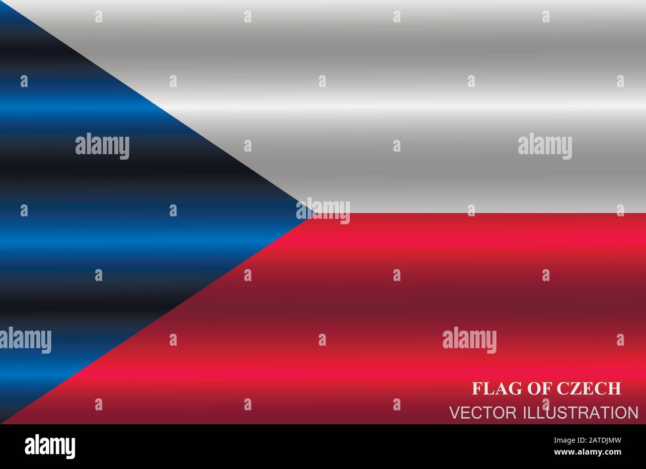 Bright background with flag of Czech Republic . Happy Czech day ...