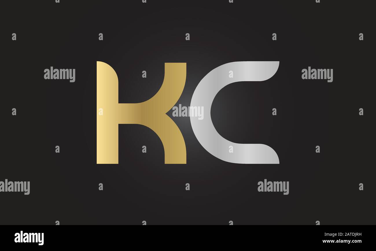 Initial ALphabet KC Logo Design vector Template. Abstract Letter KC ...