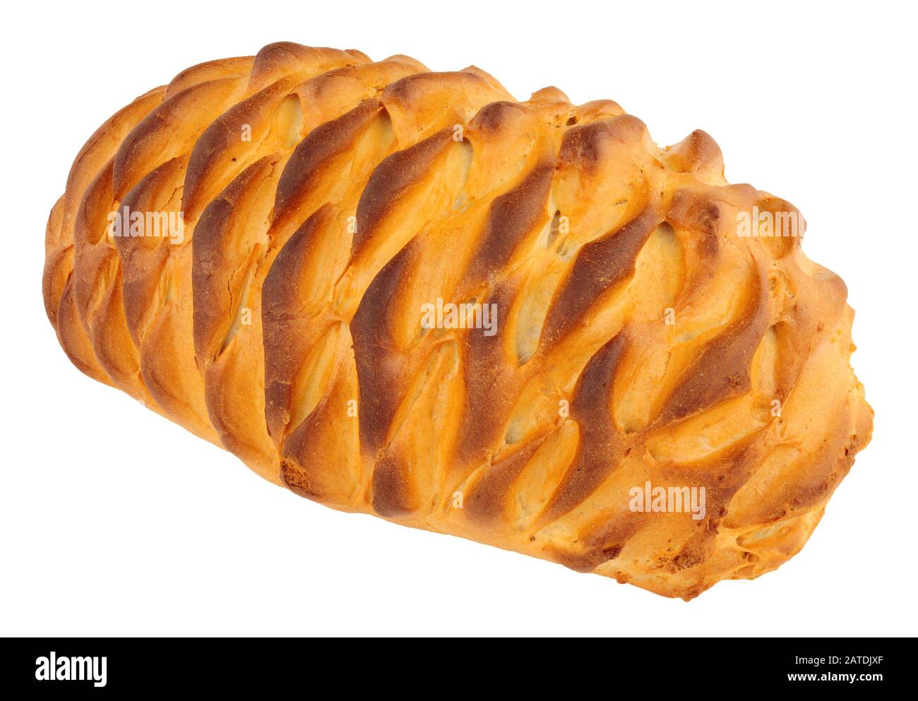Crusty hedgehog bread loaf isolated on a white background Stock Photo ...