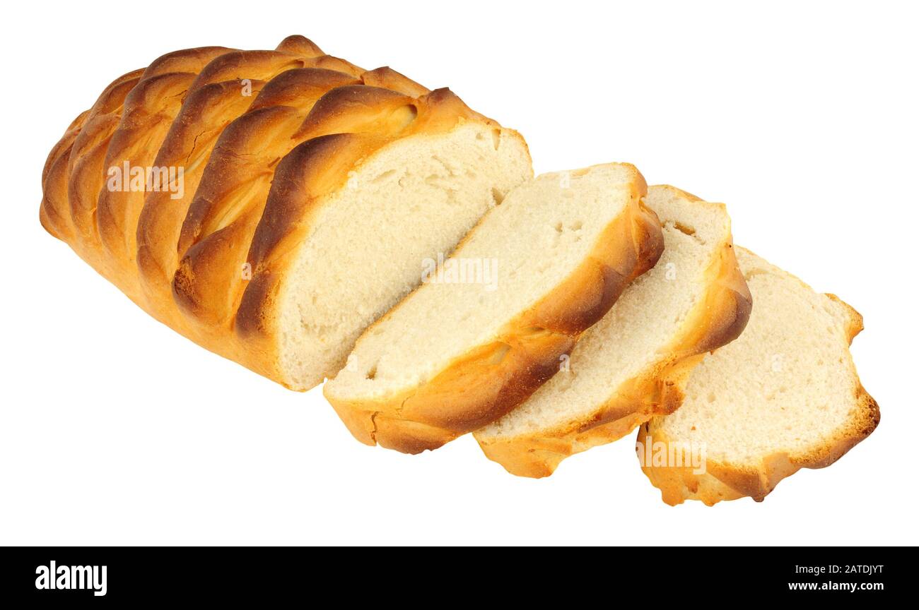 Crusty hedgehog bread loaf isolated on a white background Stock Photo ...