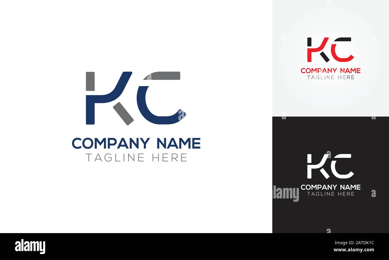Initial ALphabet KC Logo Design vector Template. Abstract Letter KC ...