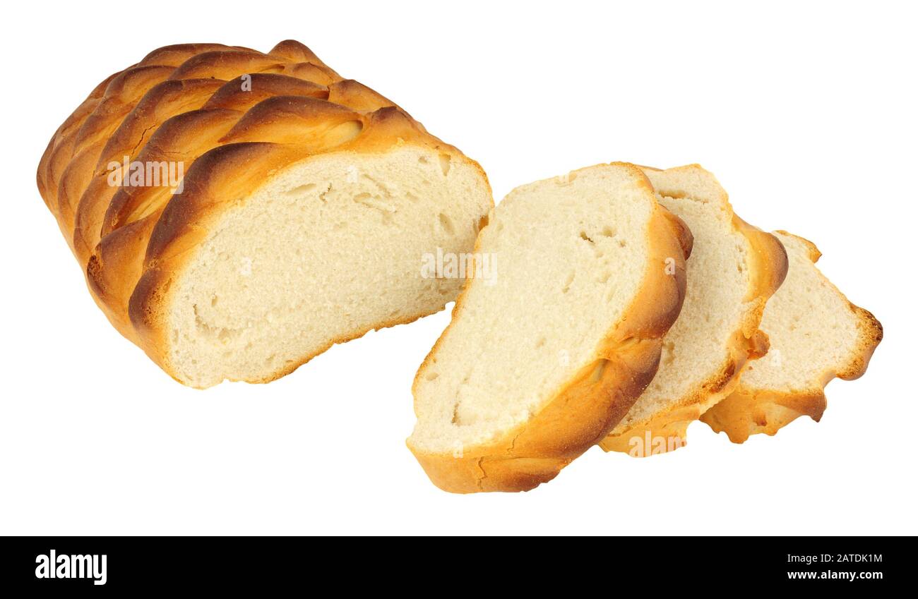 Crusty hedgehog bread loaf isolated on a white background Stock Photo ...