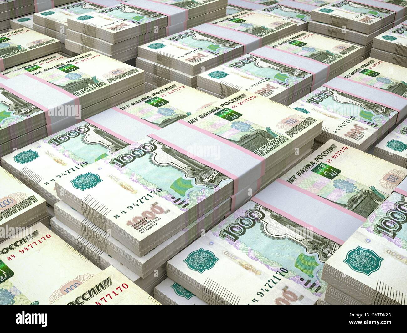 Russian currency. Russian Federation Ruble. Finance background. Closeup ...