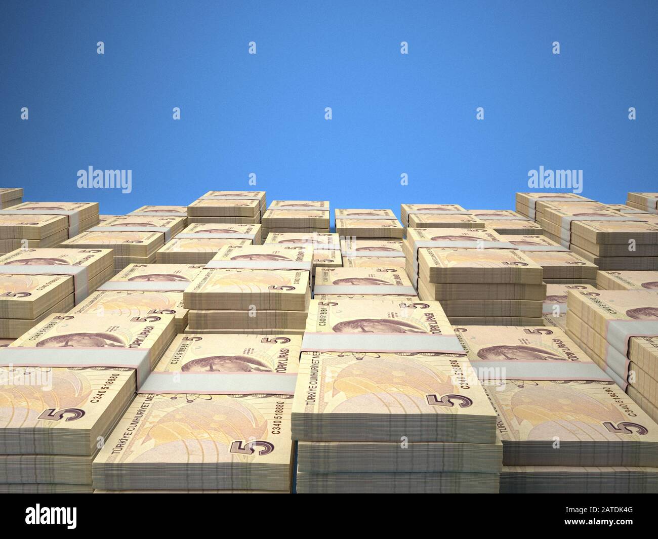 TRY. Turkish currency. Money of Turkey business background. Turkish ...