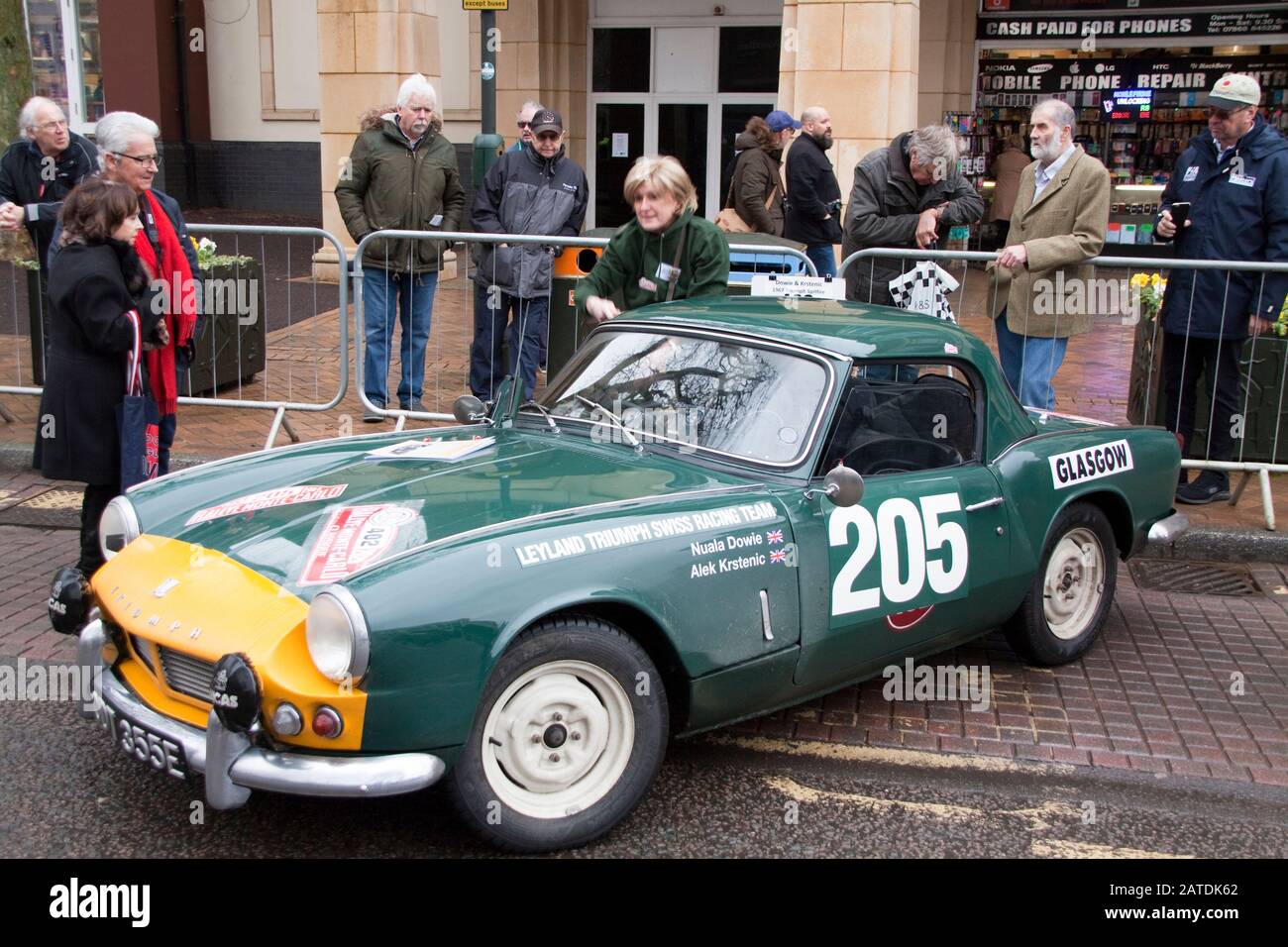 Monte Carlo Rally Banbury Triumph Spitfire Stock Photo - Alamy