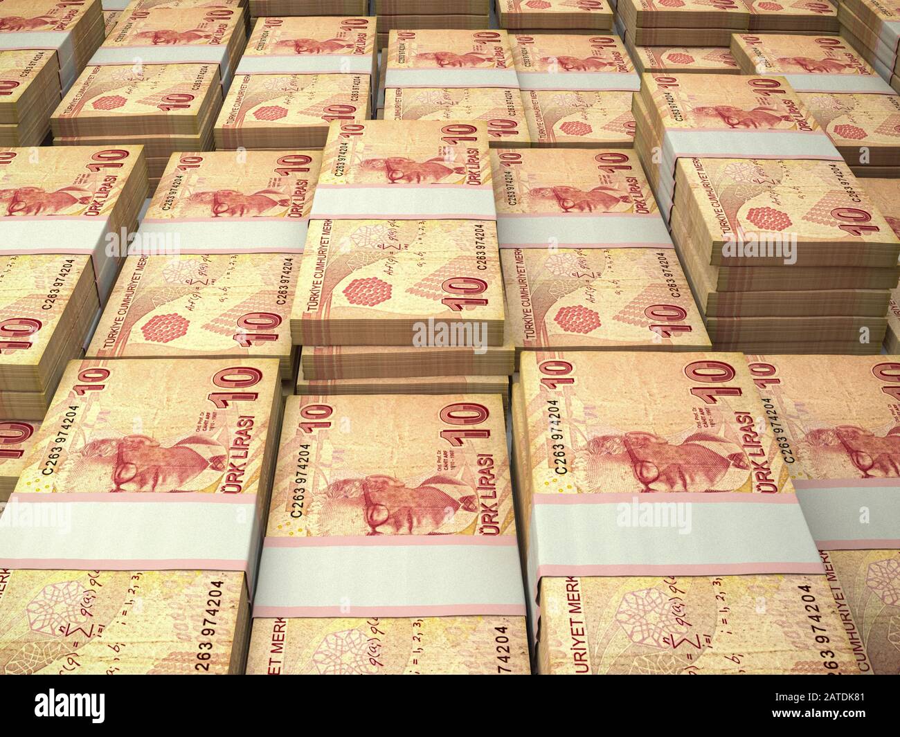 TRY. Turkish currency. Money of Turkey business background. Turkish ...